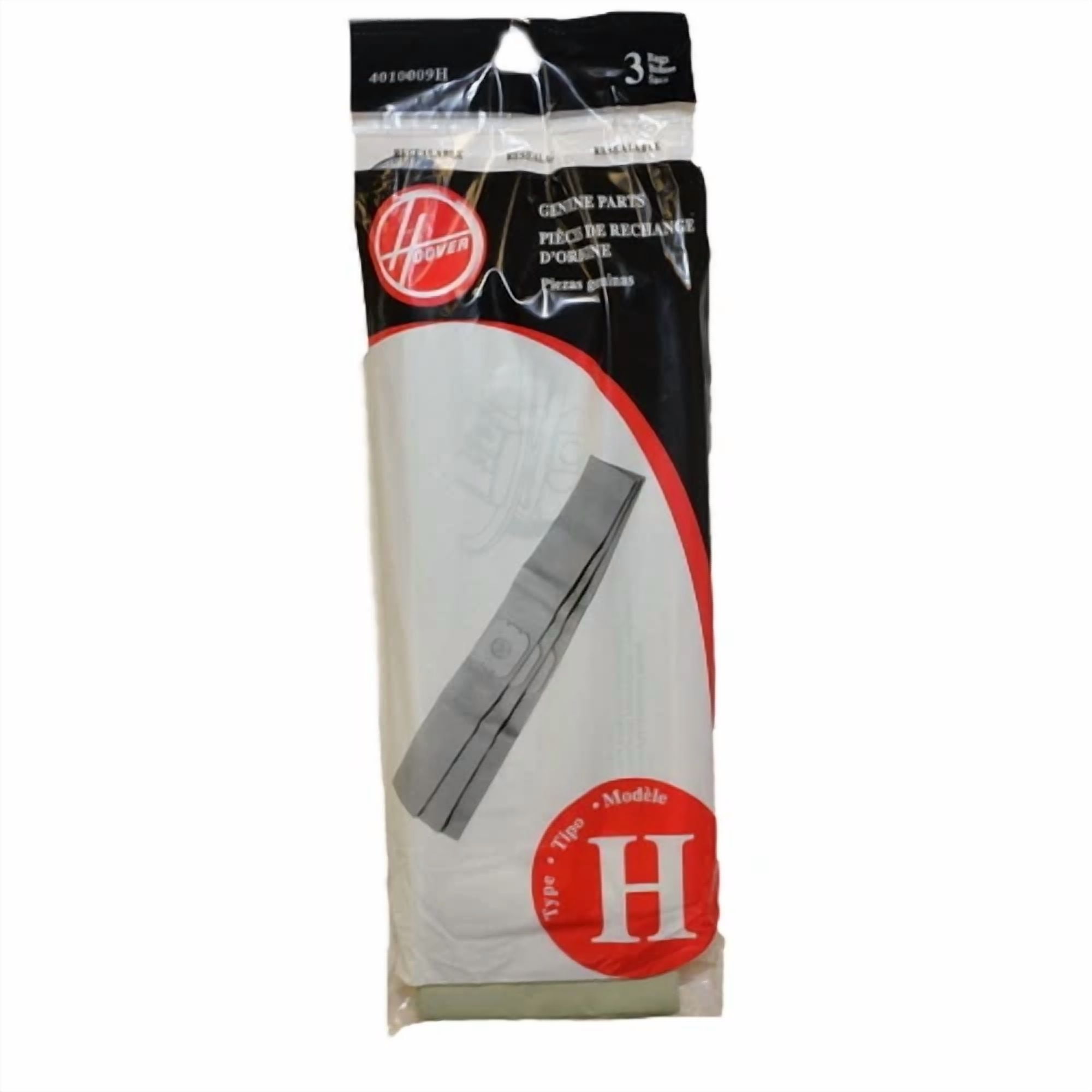 3 Fits For Hoover 4010009H, Type H Celebrity Canister Vacuum Paper Bags ...