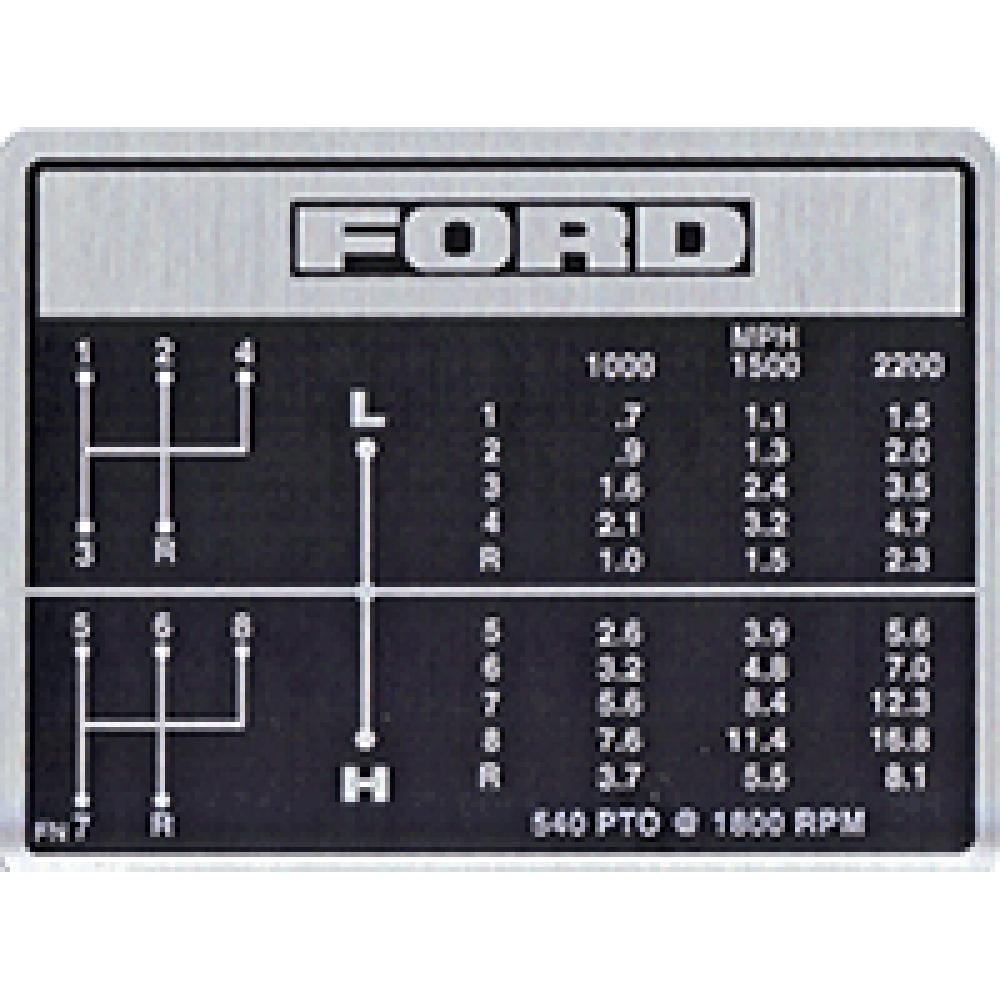 Fits Ford 4000 4600 8 Speed Transmission Shift Pattern Decal For ...