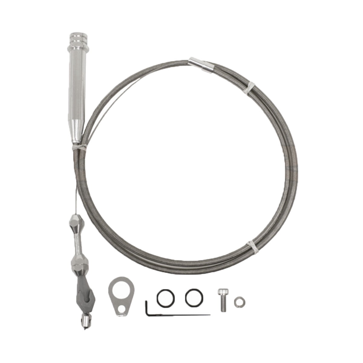 Cobra-Tek Fits Ford C-4 C4 Transmission Kickdown Cable Kit Braided ...