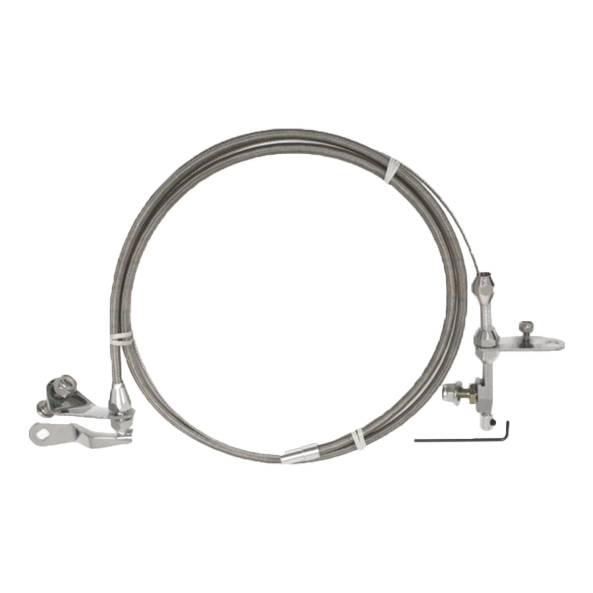 Cobra-Tek Ford C-6 Transmission Kickdown Cable Kit, Braided Stainless ...