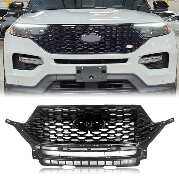 Fits Ford Explorer ST 2020-2023 Front Bumper Upper Grille Grill ...