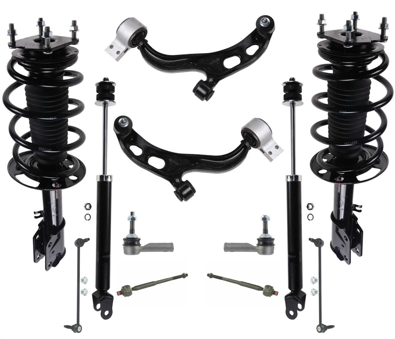 Fits Front Wheel Drive Explorer 13-15 Front Struts Rear Shocks Lower ...