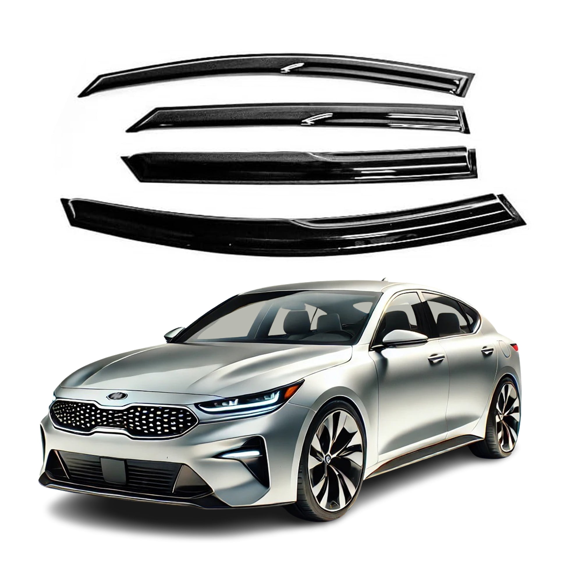 Fits Kia K5 2021+ Acrylic Window Visor Sun Rain Deflector Guard ...
