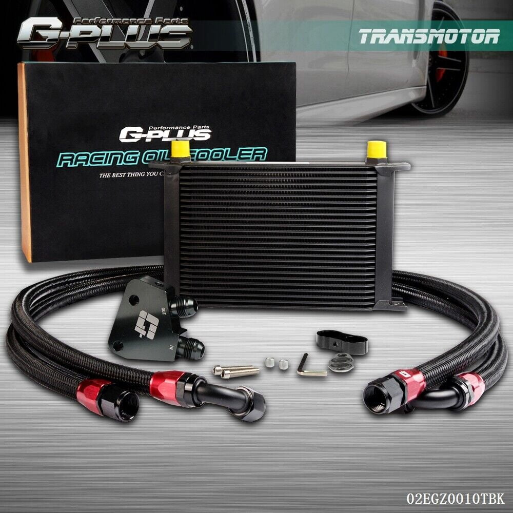 Fits LS1 LS2 LS3 10AN 25 Row Universal Engine Oil Cooler Kit + Sandwich ...