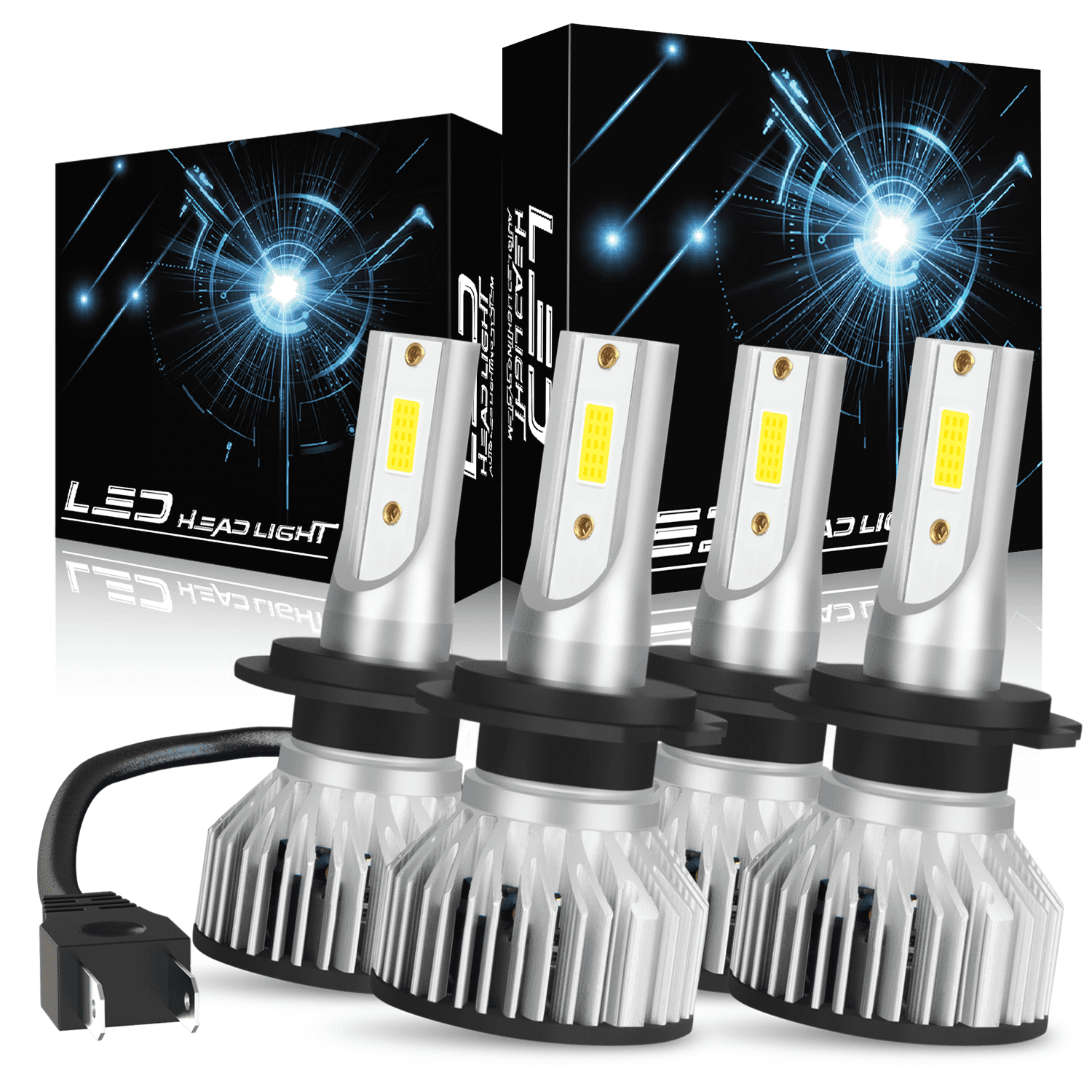 Fits Mercedes-Benz CLK63 AMG 2007-2009 LED Headlight Bulbs High Low ...