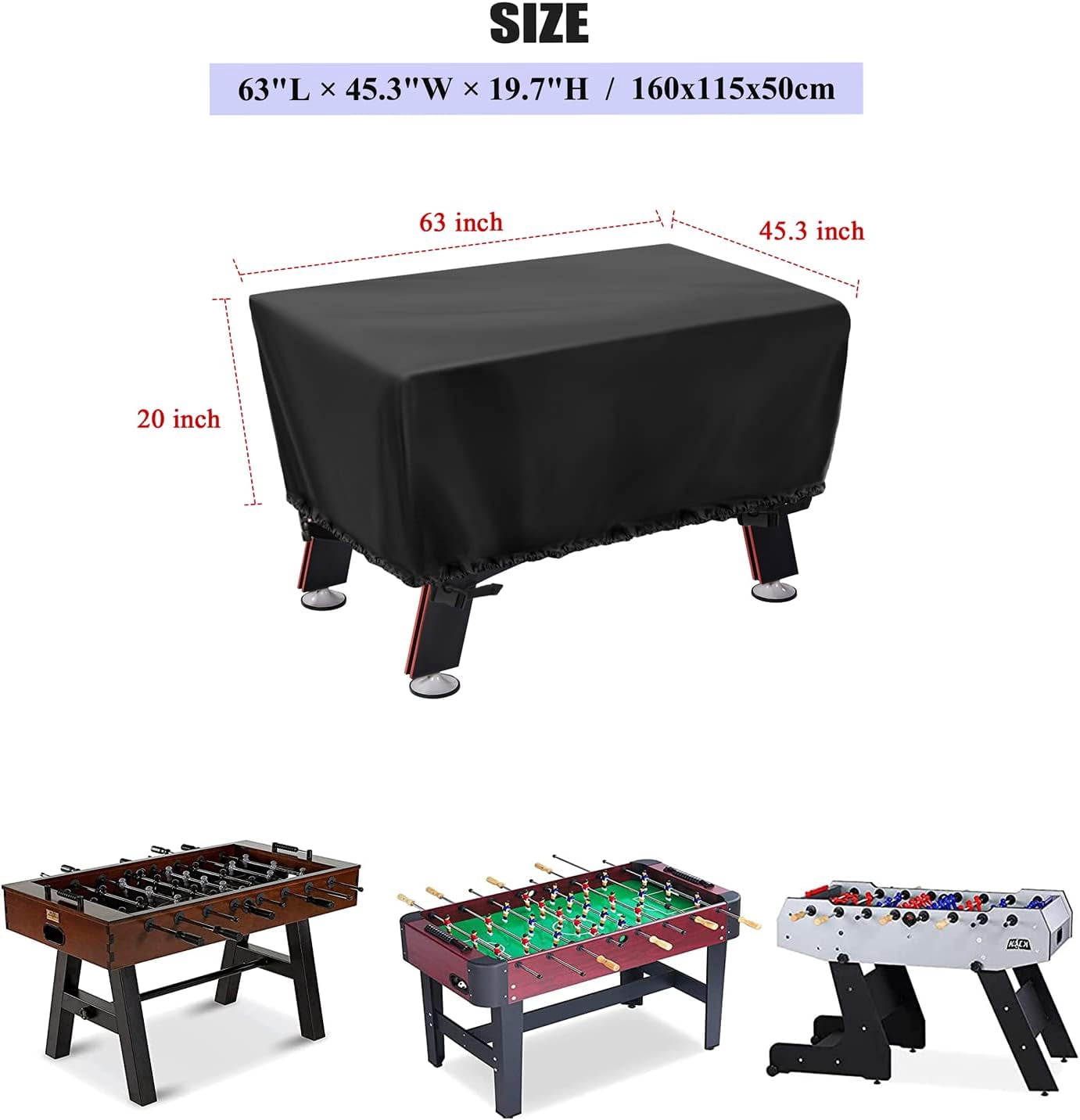 【Fits Most Foosball Tables】: Here are three sizes that fit most ...