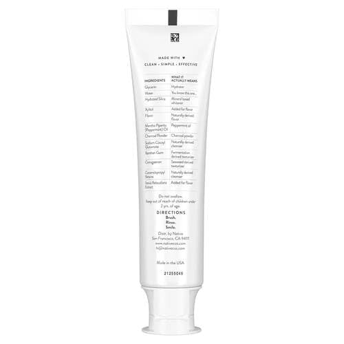 Fits Native Premium Detoxifying Charcoal with Mint Fluoride Free ...