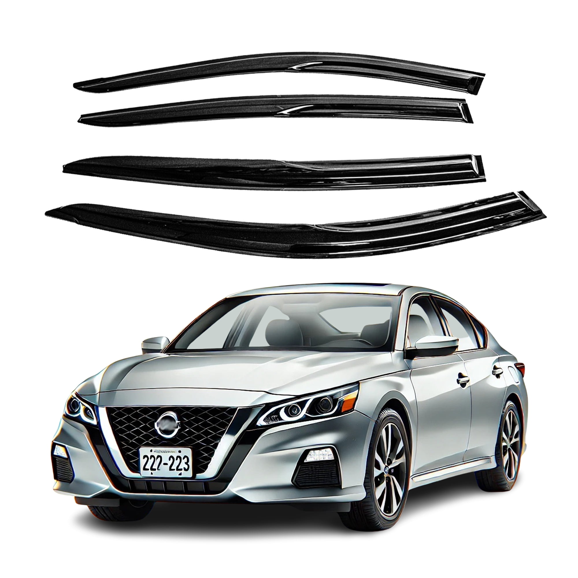 Fits Nissan Altima 19-23 Acrylic Window Visor Sun Rain Deflector Guard ...