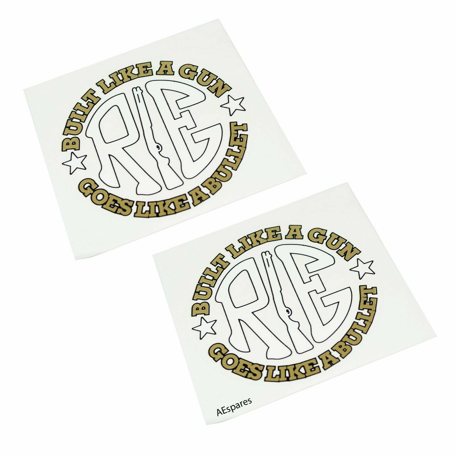 Fits Royal Enfield Built Like A Gun Goes Like A Bullet RE Logo Sticker ...