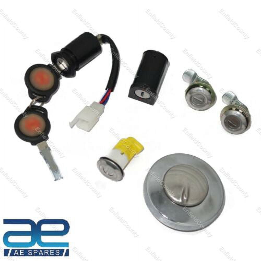 Fits Royal Enfield Bullet 350cc Thunderbird Common Key Lock Set #145375 ...