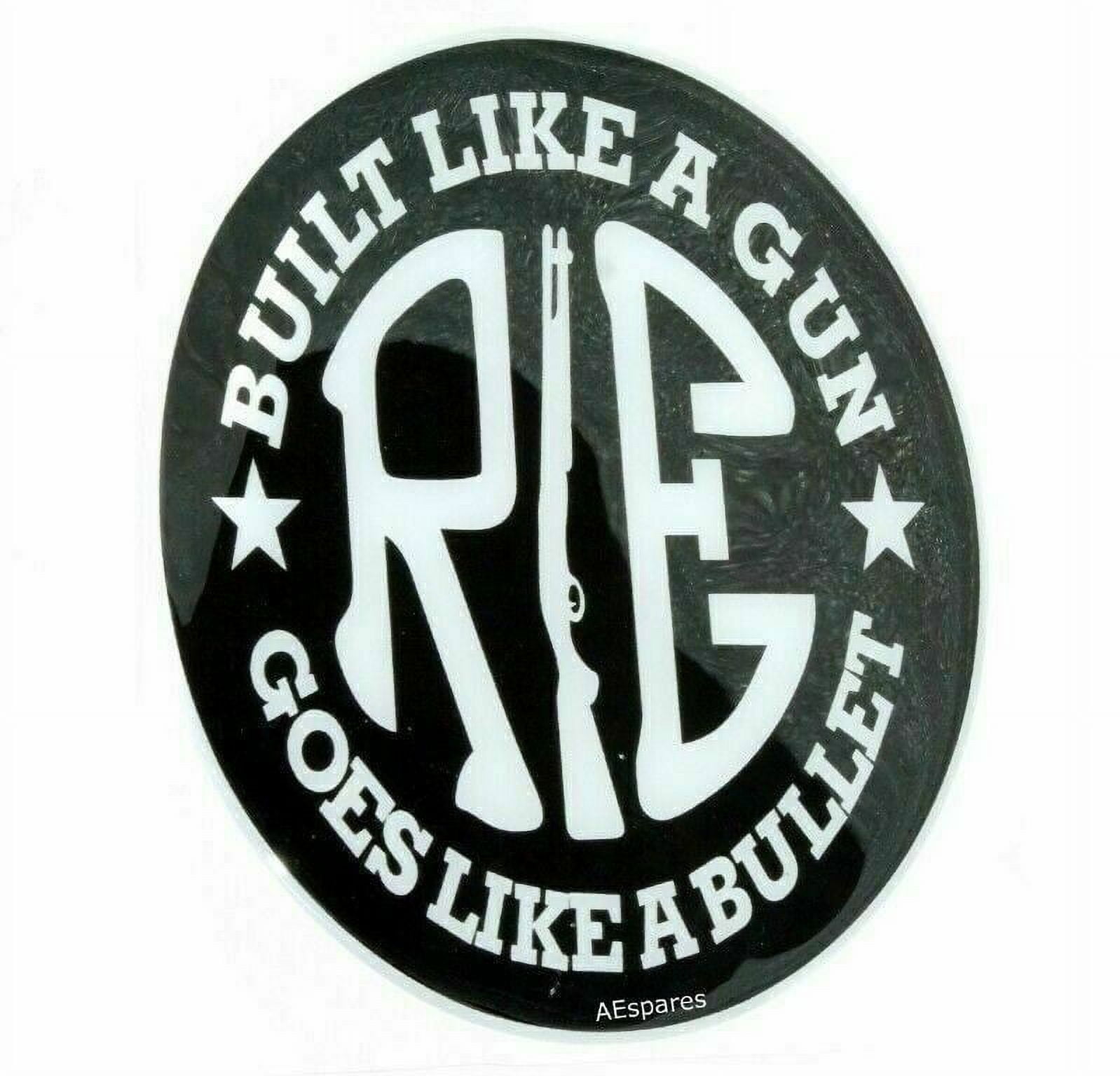 Fits Royal Enfield RE Logo Built Like A Gun Oval Air Filter Box Sticker ...