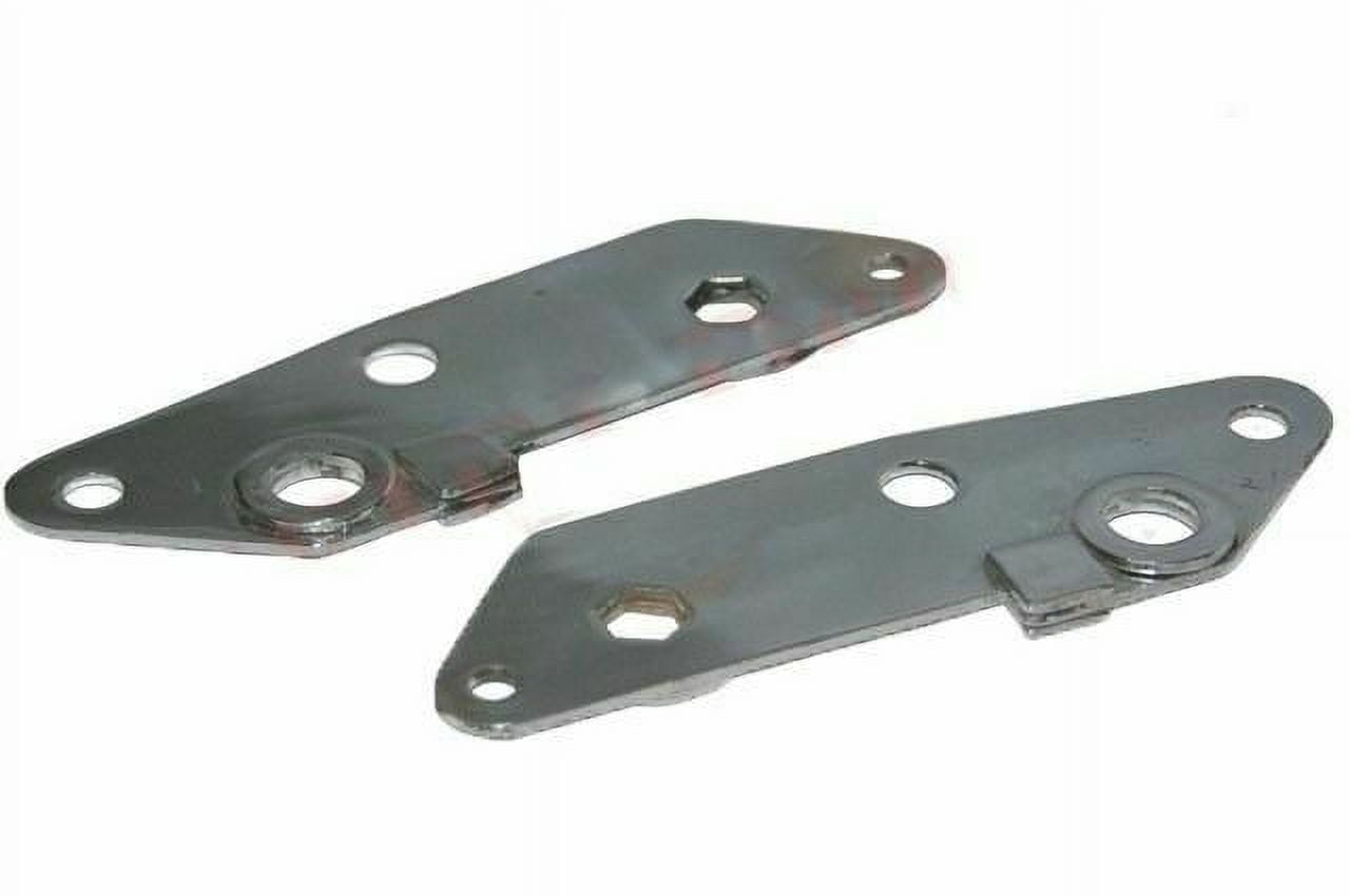 Fits Royal Enfield Rear Engine Plate Kit LH RH Chrome Plated Customised ...