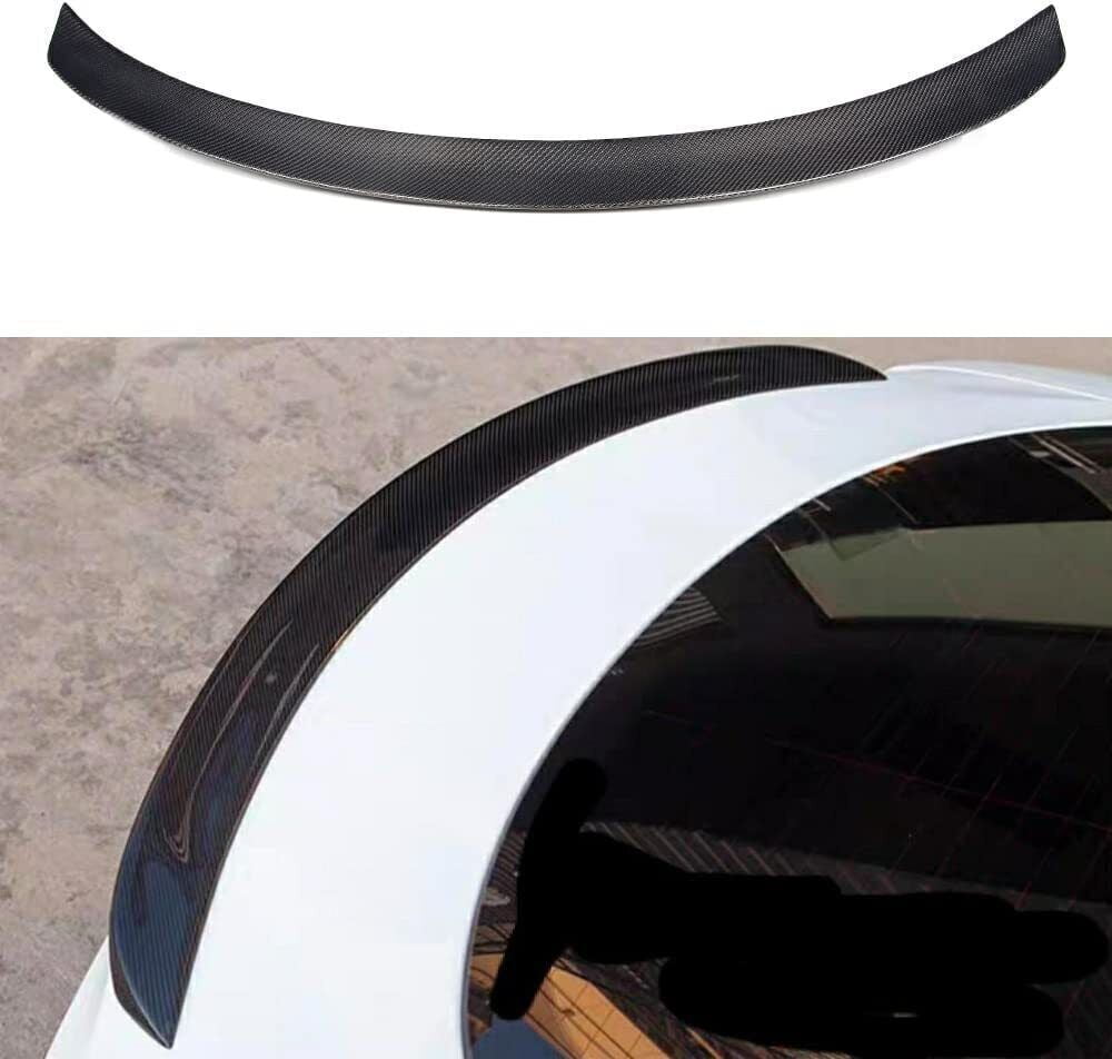Fits Tesla Model S 2012-2021 Real Carbon Fiber Rear Boot Trunk Spoiler ...