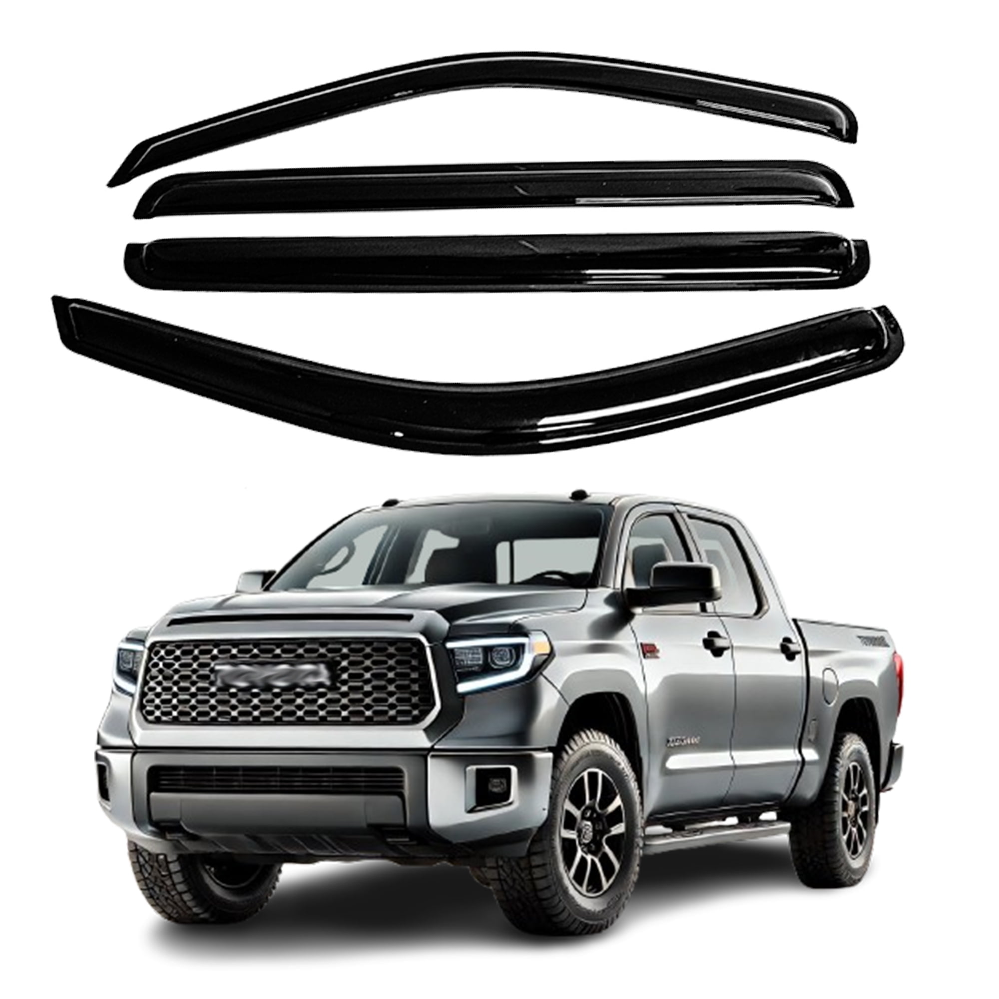 Fits Tundra Crewmax 22-23 Acrylic Window Visor Sun Rain Deflector Guard ...