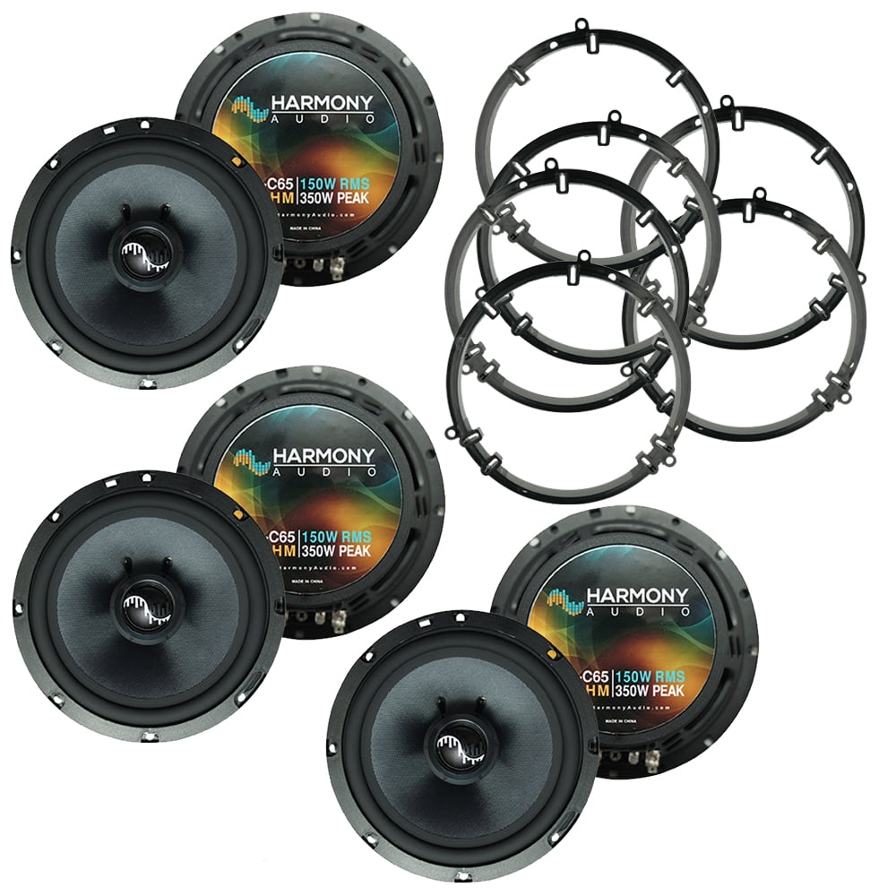 Fits Volkswagen Jetta 2005-2014 Factory Speakers Upgrade Harmony (3) C65 Package - Walmart.com