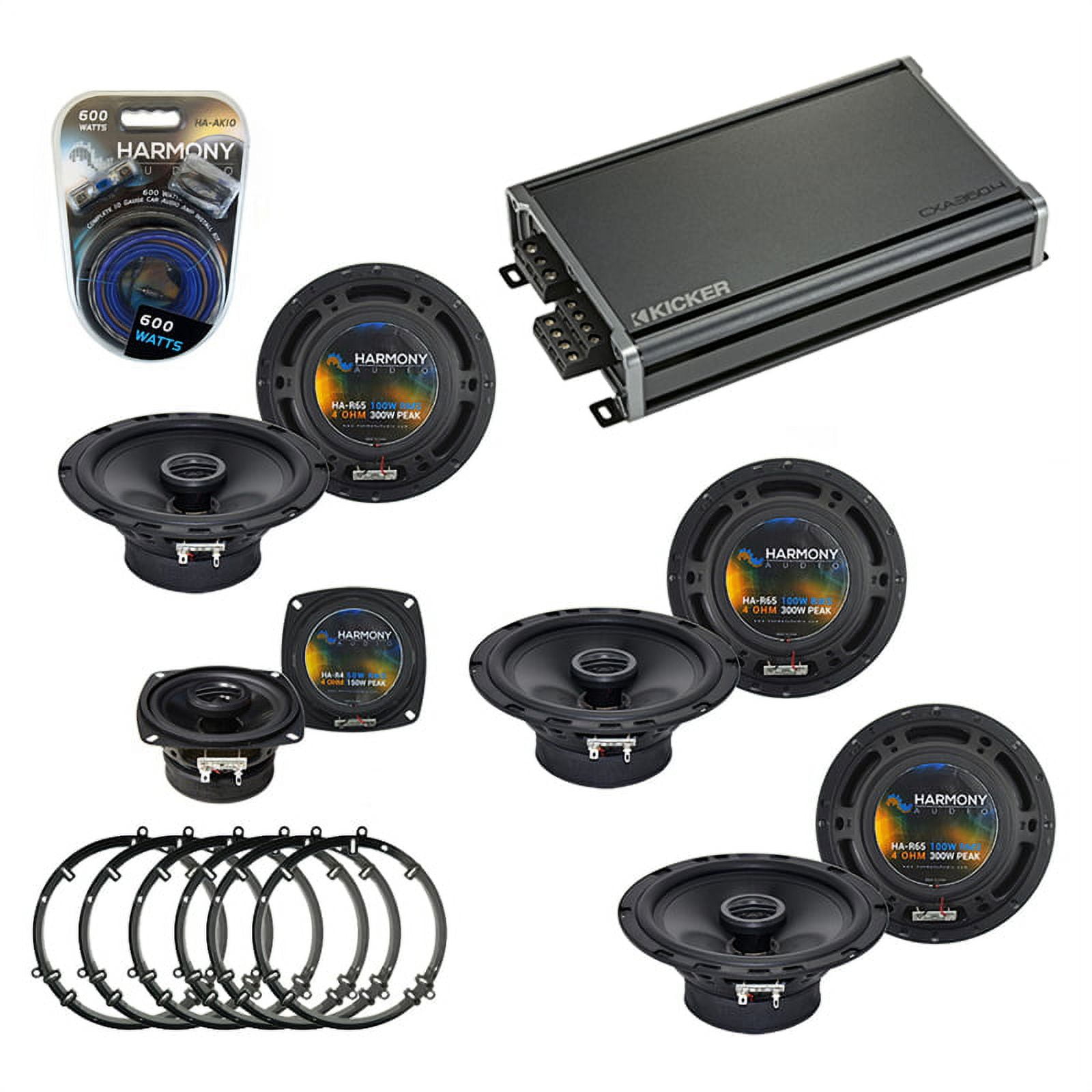 Fits Volkswagen Jetta 98-99 Speaker Upgrade Harmony (3) R65 R4 & CXA360 ...