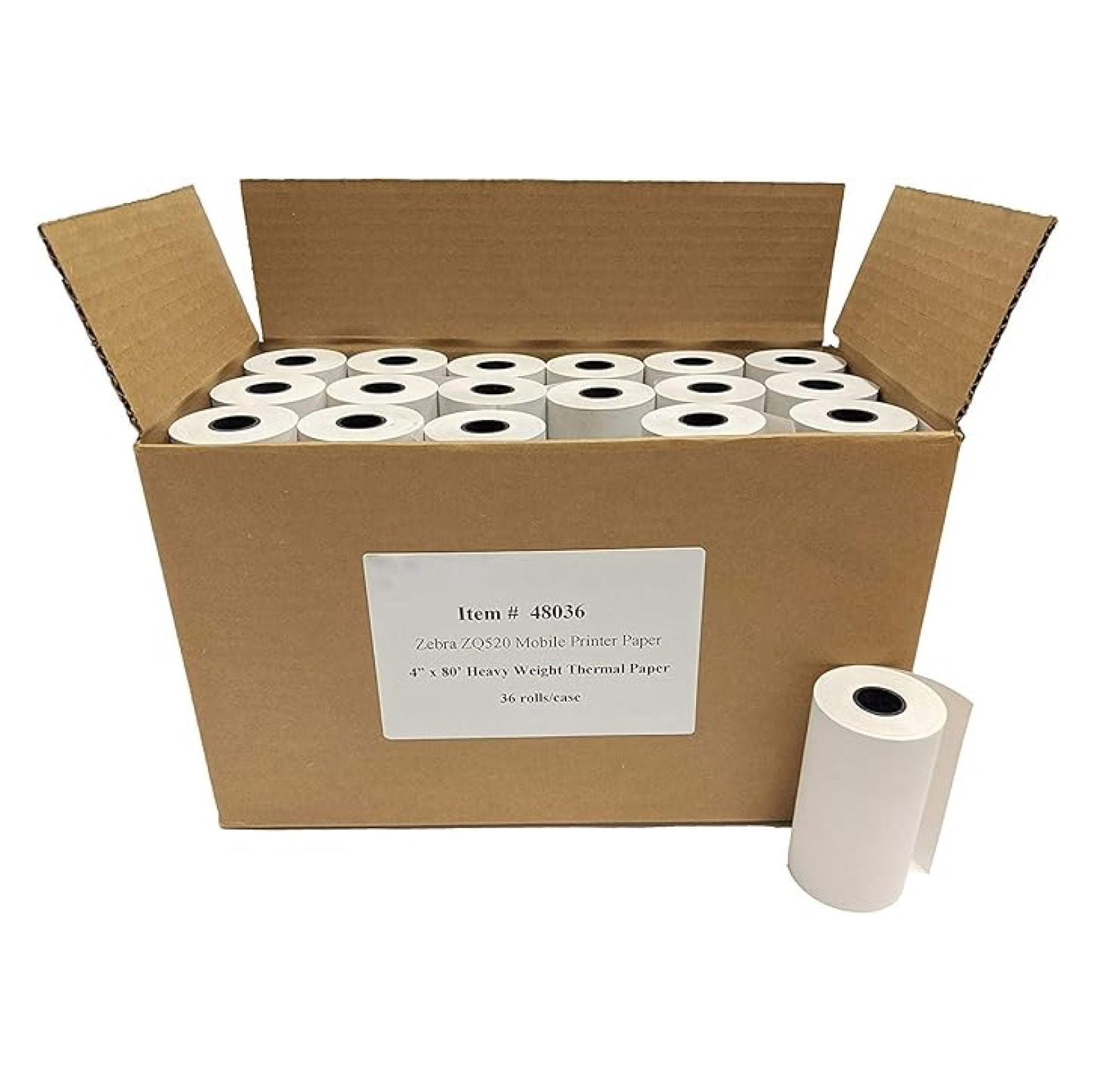 Fits Zebra ZQ520/QL420/RW420 Mobile Printer Thermal Paper (36 Rolls ...
