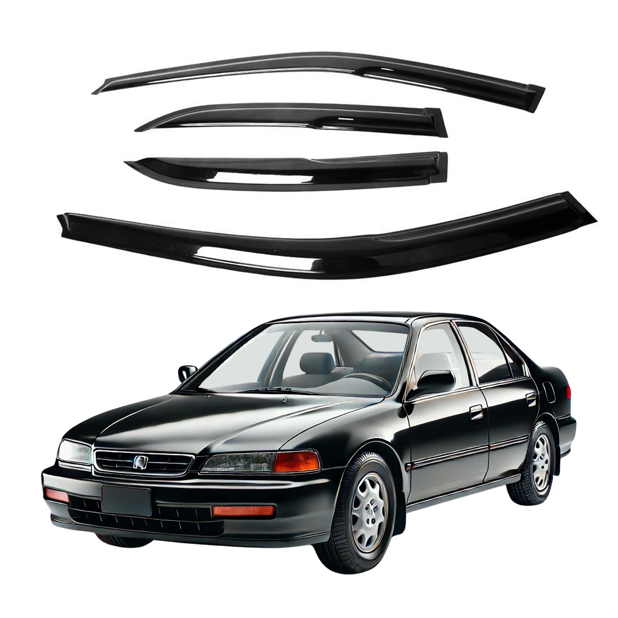Fits accord 9802 Acrylic Window Visor Sun Rain Deflector Guard ...