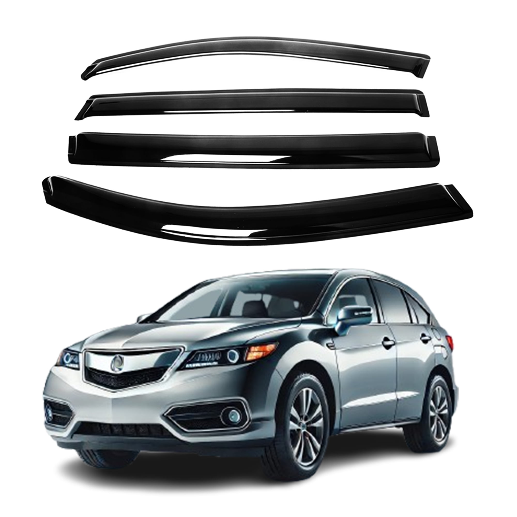 Acura RDX 1318 Car Auto Window Visor, Acrylic Sun Rain Deflector Guard ...