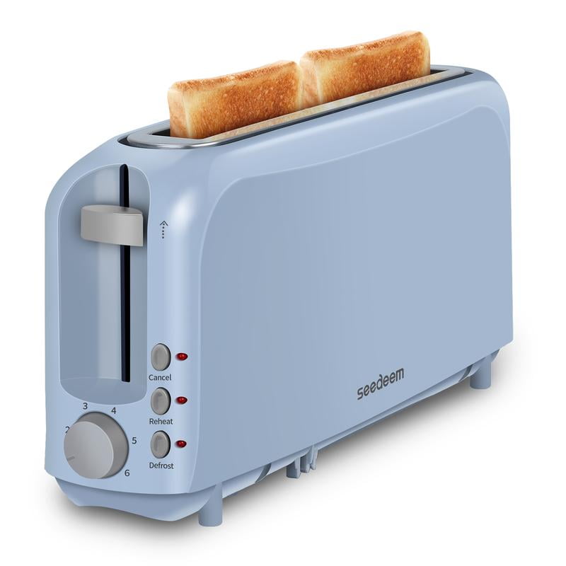 Fits-anywhere Kitchenware Slice Slim Toaster 6 Setting Shade Control ...