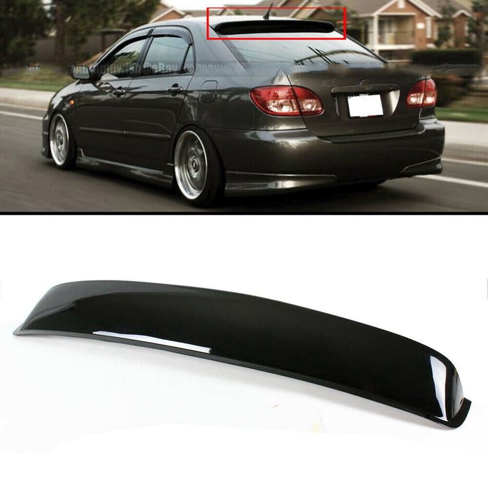 Fits for 2003-2007 Toyota Corolla Sedan JDM Smoke Tinted Rear Roof ...