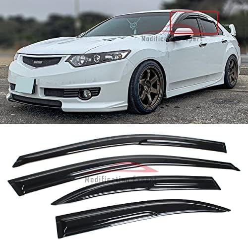Fits for 2009-2014 Acura TSX CU2 Sedan JDM 3D Wavy Mugen Style Window ...