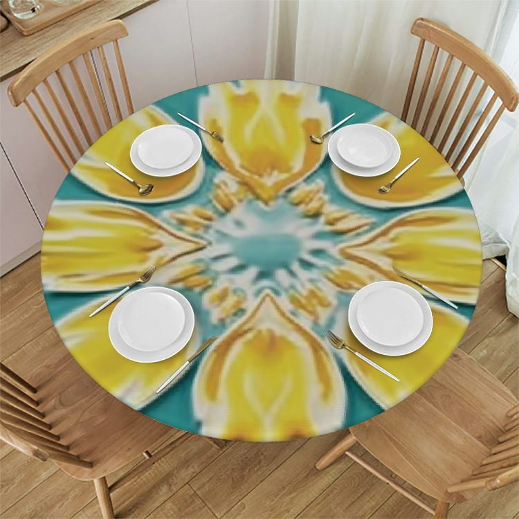 Fitted Ethnic Table Cover with Wipeable Table Cloths - Walmart.com