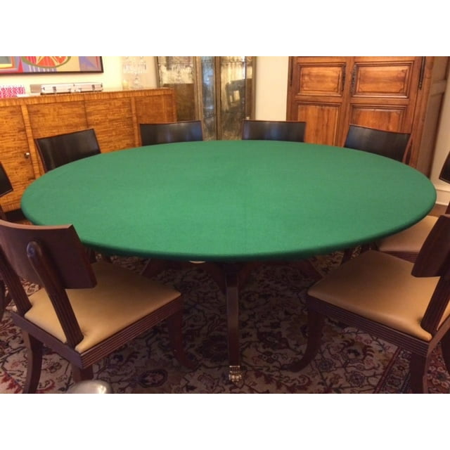 Fitted Felt Poker Table Cover - Sharmock Green - That fits Any 60" (5ft ...
