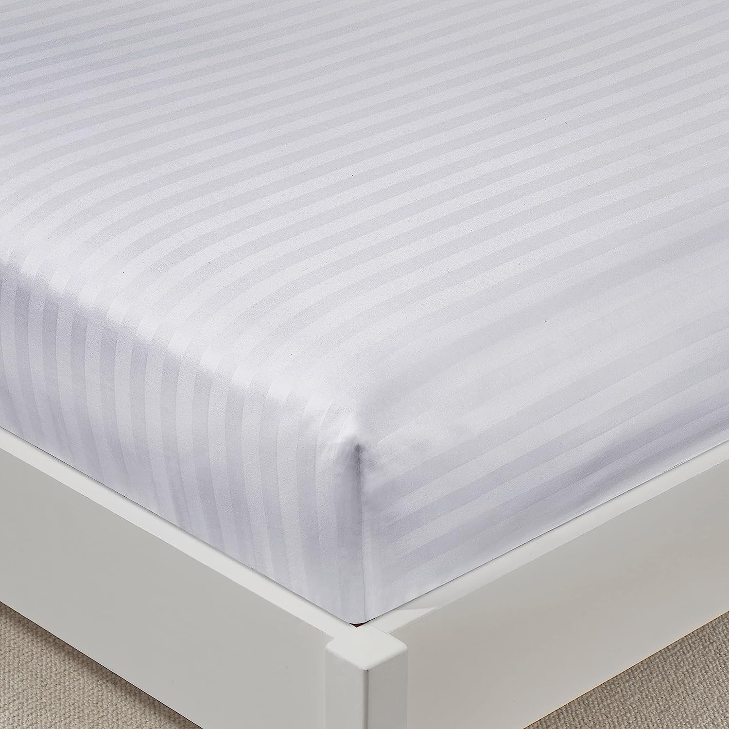 Fitted Sheet 1 Piece Only - 14" Inch Deep Pocket Full Size Sheets - 400 ...