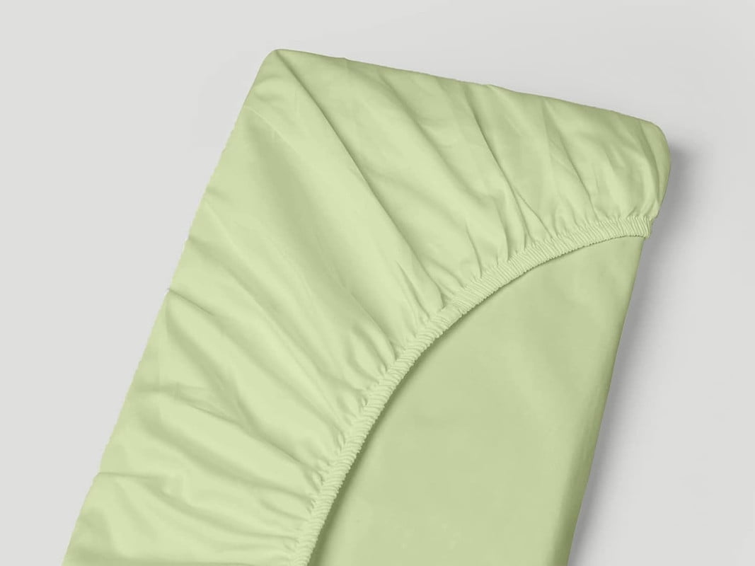 Fitted Sheet Only Full/Queen Sage Solid, 500TC Egyptian Cotton 12" Deep Pocket Fitted Bottom ...
