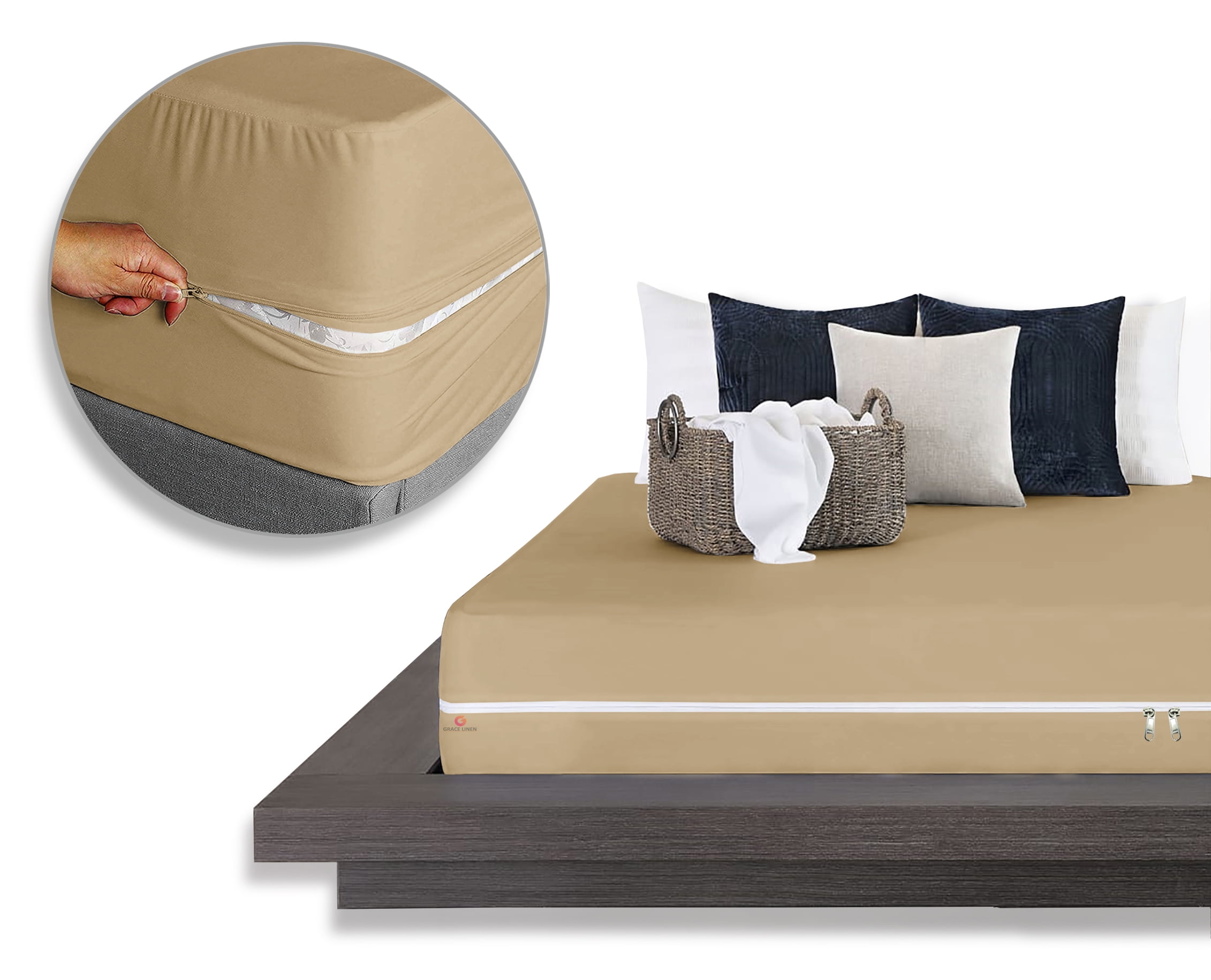 Fitted Sheet Full Size (54X75), 100% Microfiber 1 Piece Fitted Sheet 12 ...