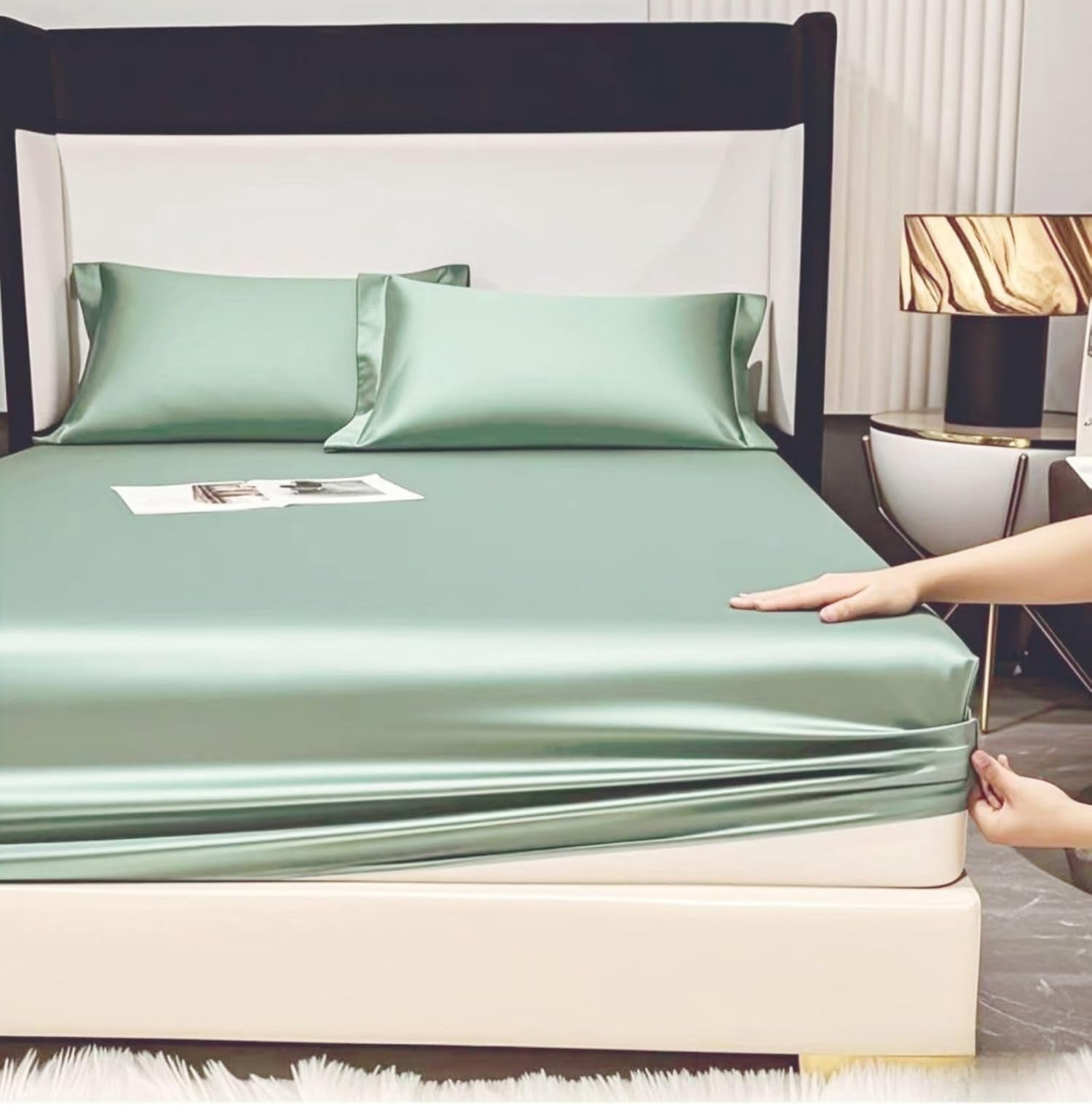 Fitted Sheet - Hotel Luxury Bottom Fitted Sheets Only - Fitted Bed Sheet - Deep Pocket Fitted ...