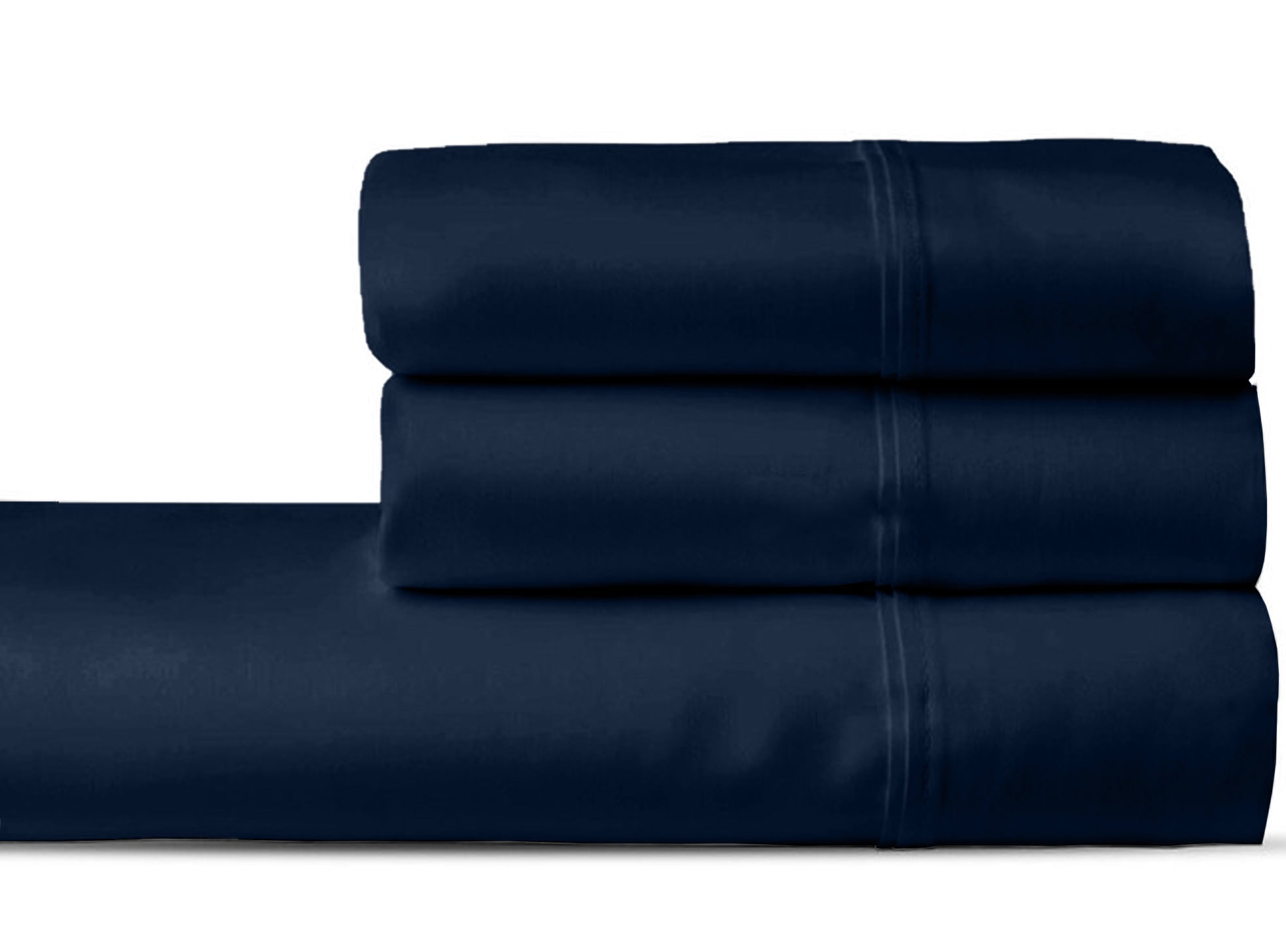 3 PC Set 1000 Thread Count 100% Egyptian Cotton, 28" Deep Pocket Navy ...
