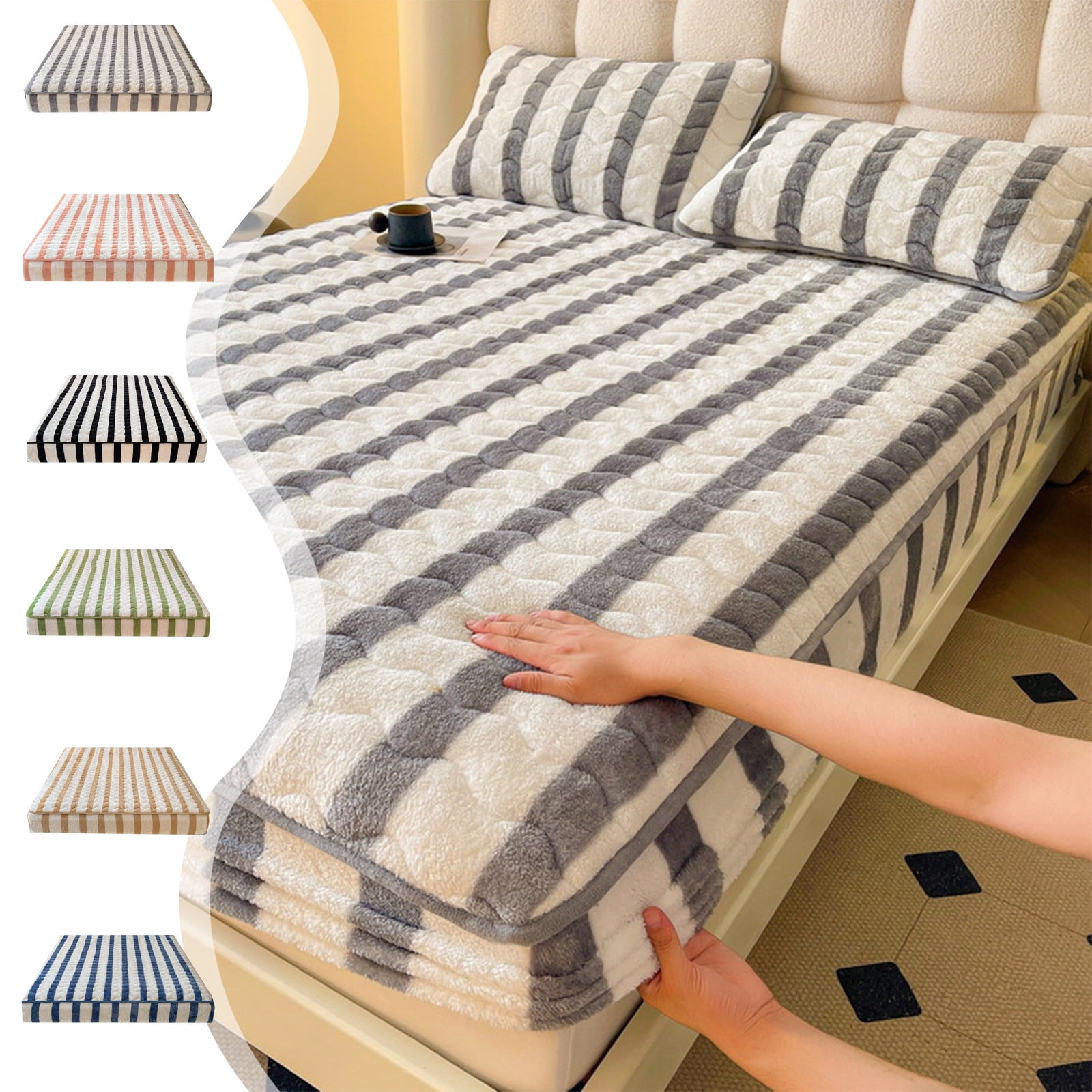 Fitted Sheet Protective Cover, Bed Mattress Cover, Waterproof ...