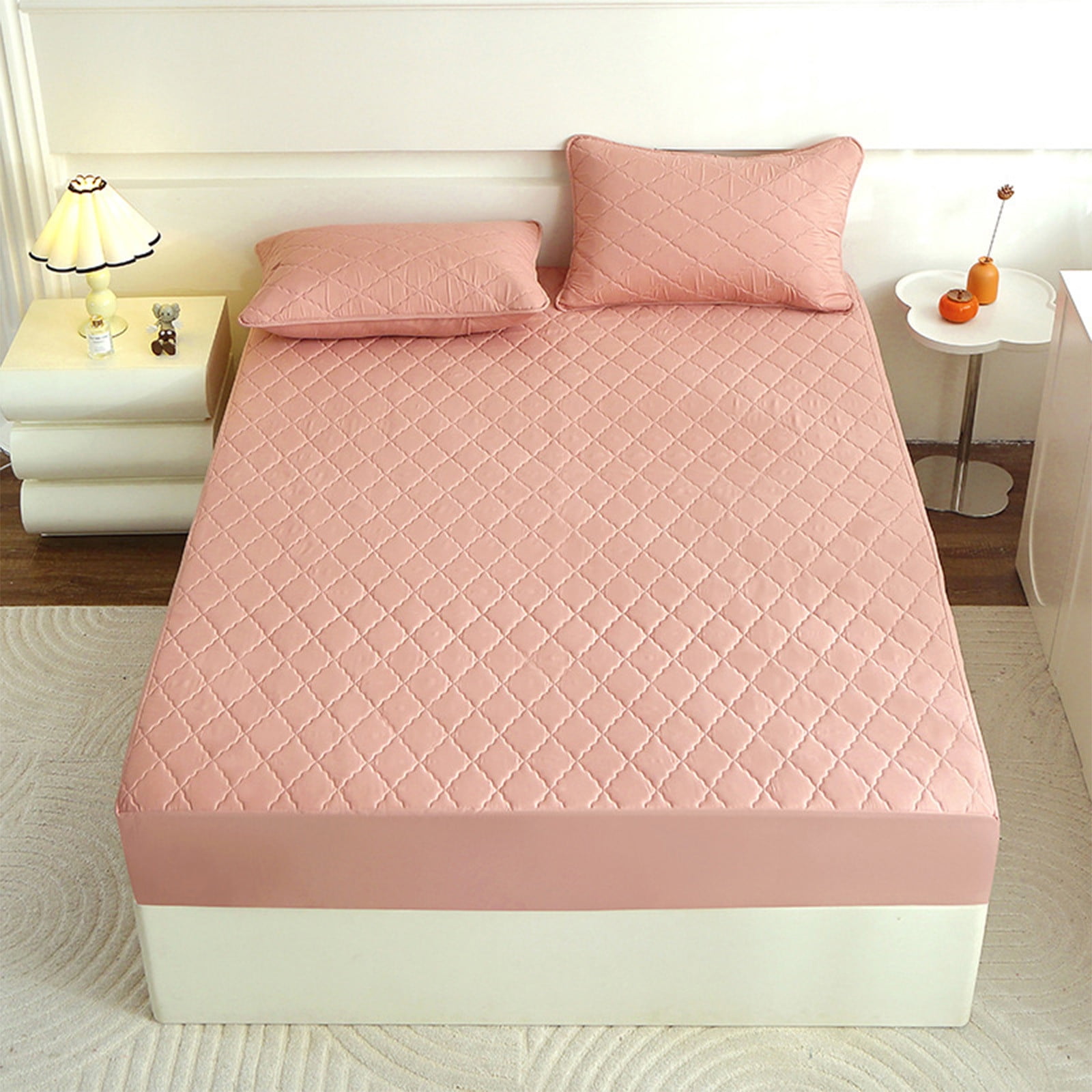 Fitted Sheet- Protective Cover for Bed Mattress- Pocket Fitted Sheet ...