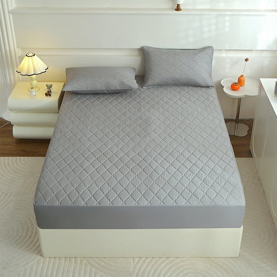 Fitted Sheet Protective Cover, Mattress Pad Pocket Sheet, Winter Warm ...