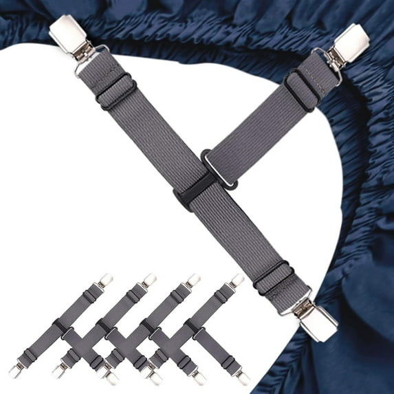 Fitted Sheet Straps 4 count Sturdy Bed Sheet Clips Keeping Sheets in ...