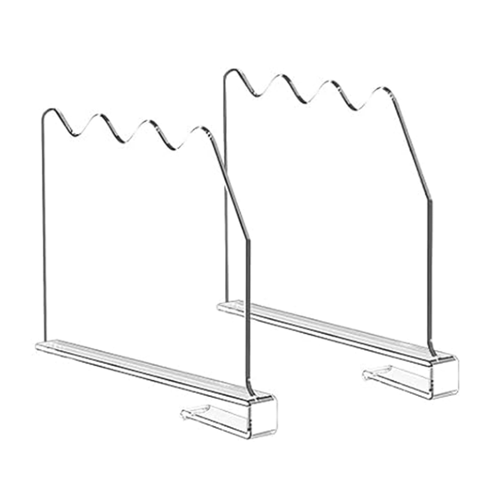 Fitted Shelf Divider Transparent Stable Closet Organization ...