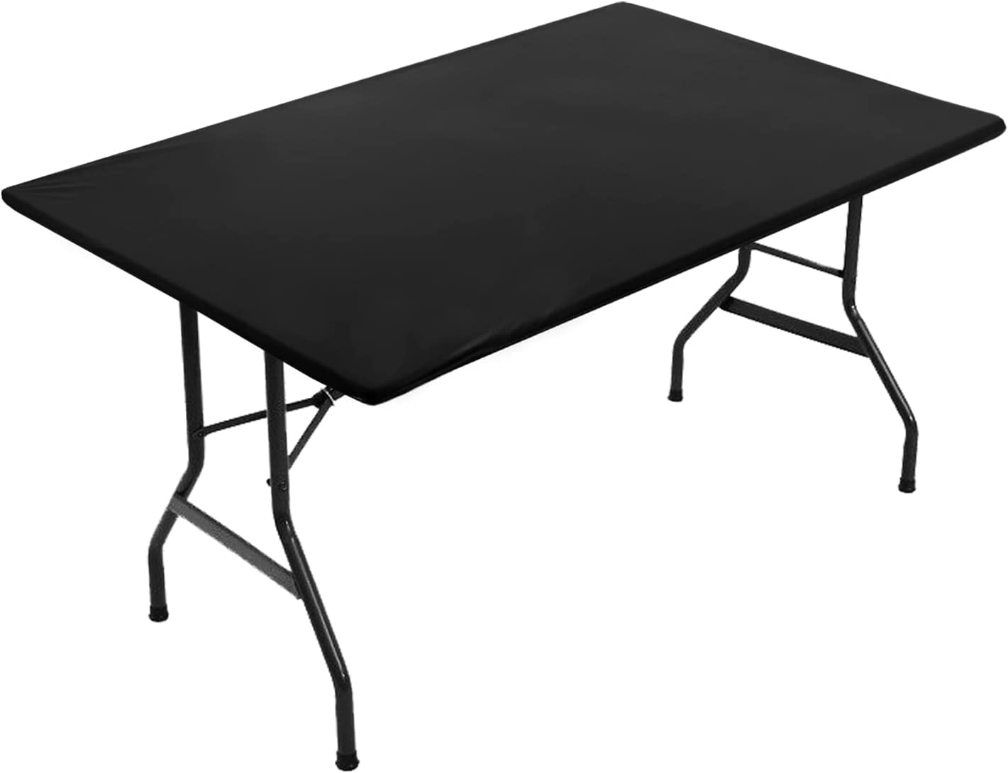 Fitted Table Clothes for 6 Foot Rectangle Tables, Reversible Waterproof ...