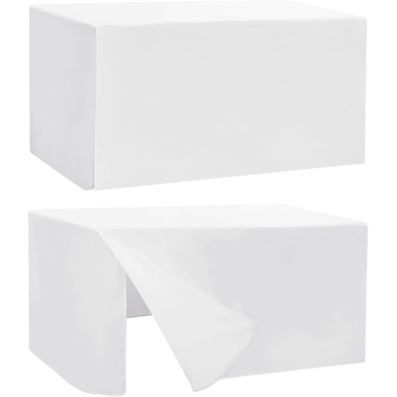 Fitted Table Covers for 6 Foot Tables - 72 x 30 Inch - 2 Pack Rectangle ...