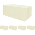 Fitted Table Covers for 6 Foot Tables - 72 x 30 Inch - 4 Pack ...