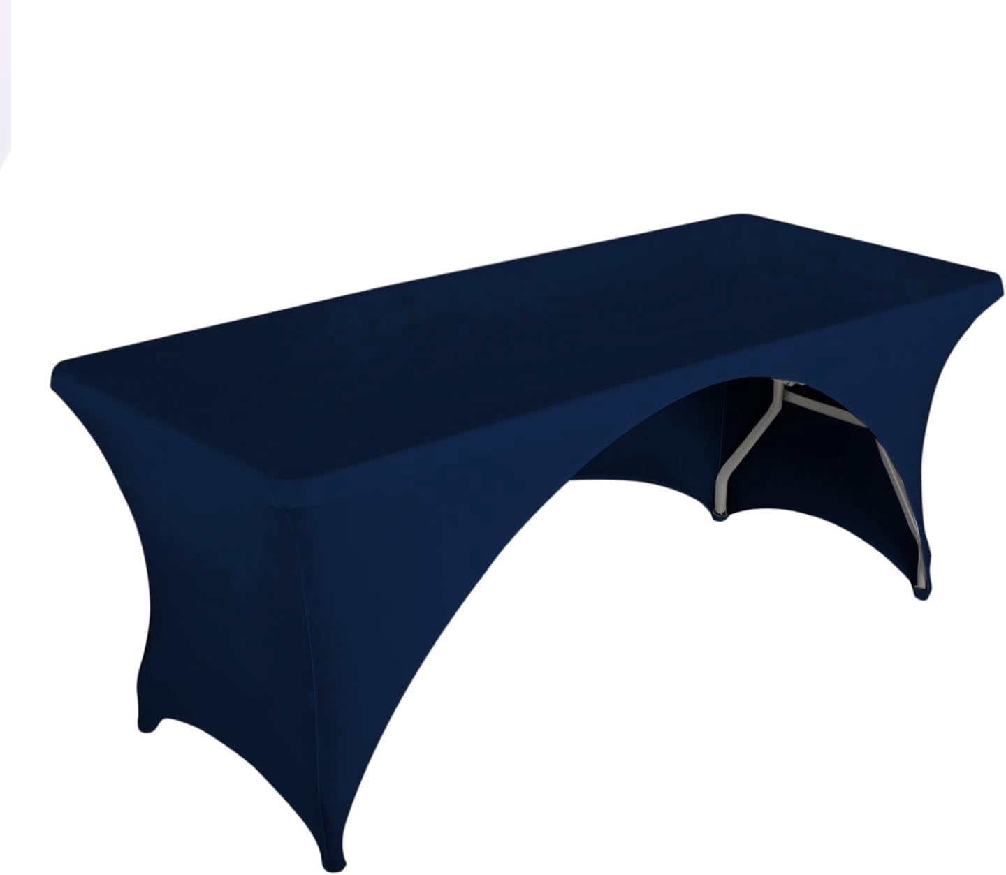 Fitted Table Covers for 6 Foot Folding Tables,Open Back, Spandex ...
