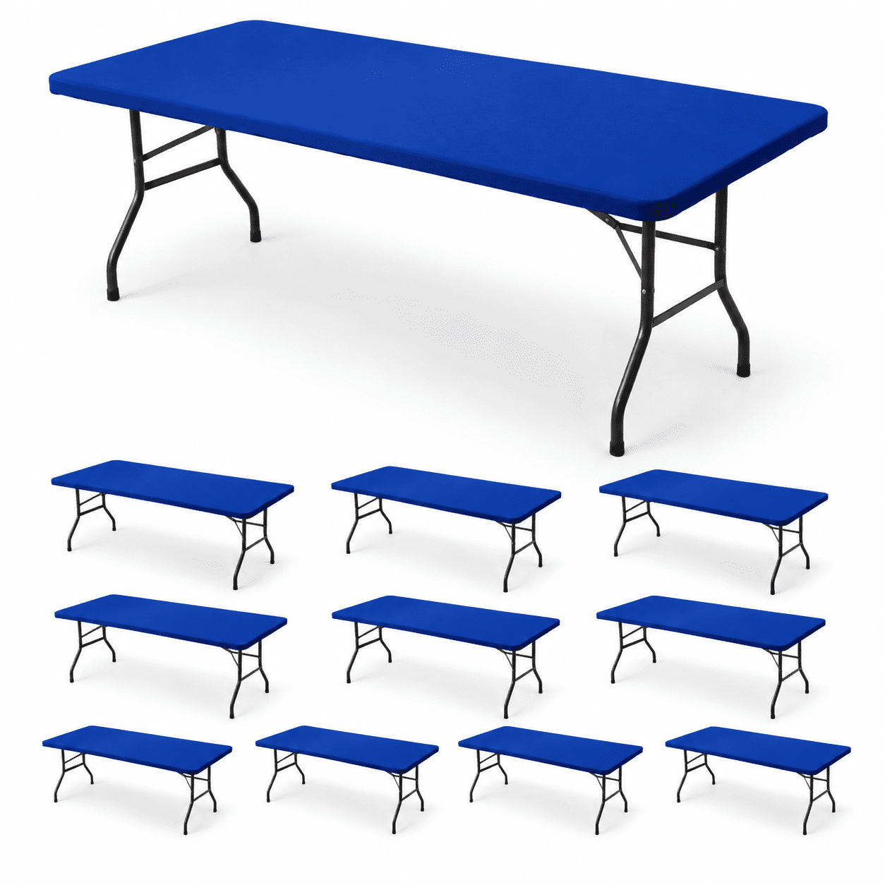 Fitted Tablecloth For 6 Foot Rectangle Tables-elastic Picnic Table ...