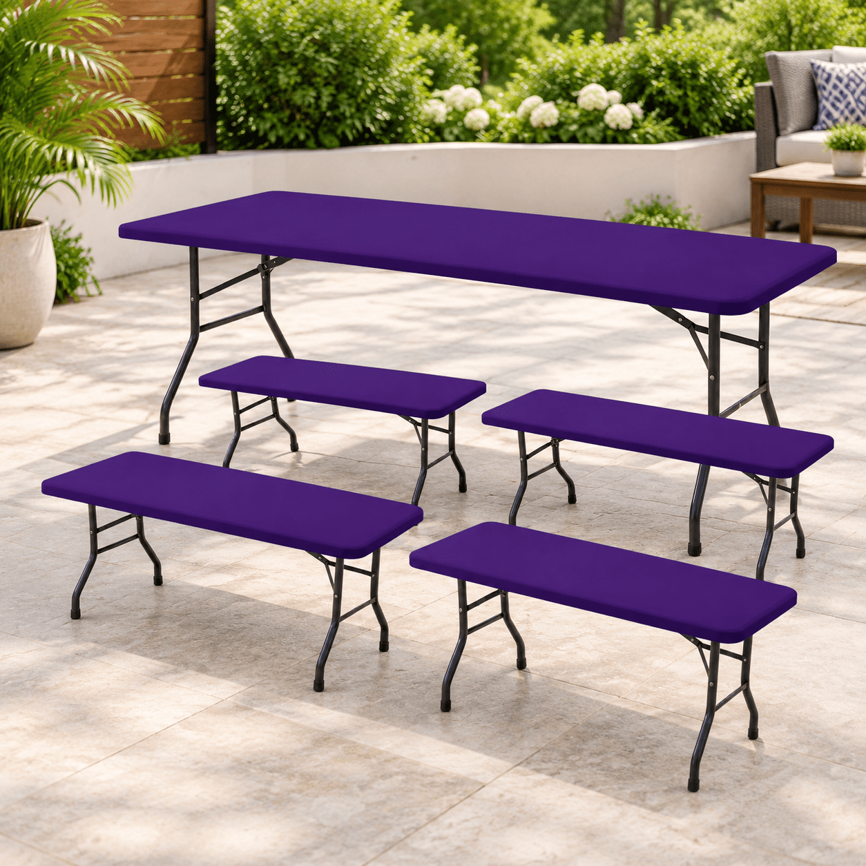 Fitted Tablecloth For 8 Foot Rectangle Tables-outdoor Picnic Table ...