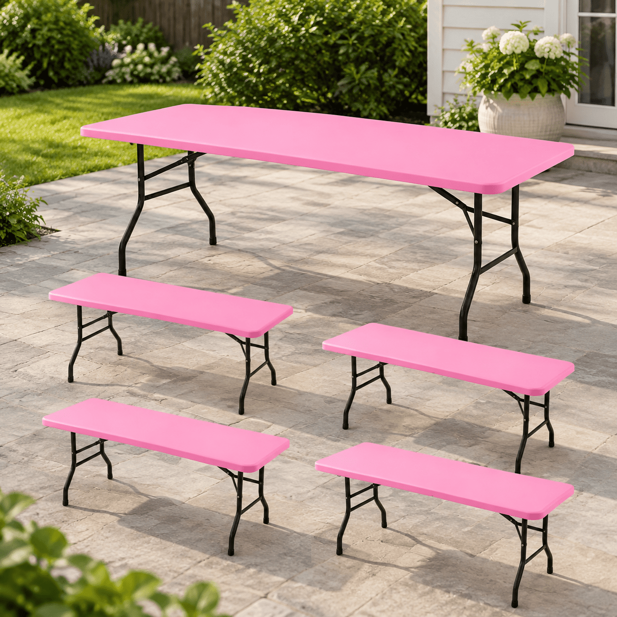 Fitted Tablecloth For 8 Foot Rectangle Tables-outdoor Picnic Table ...