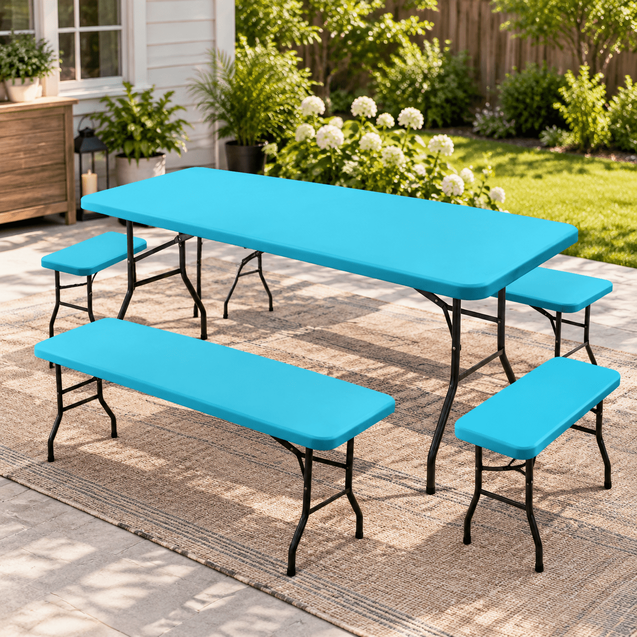 Fitted Tablecloth For 8 Foot Rectangle Tables-outdoor Picnic Table ...
