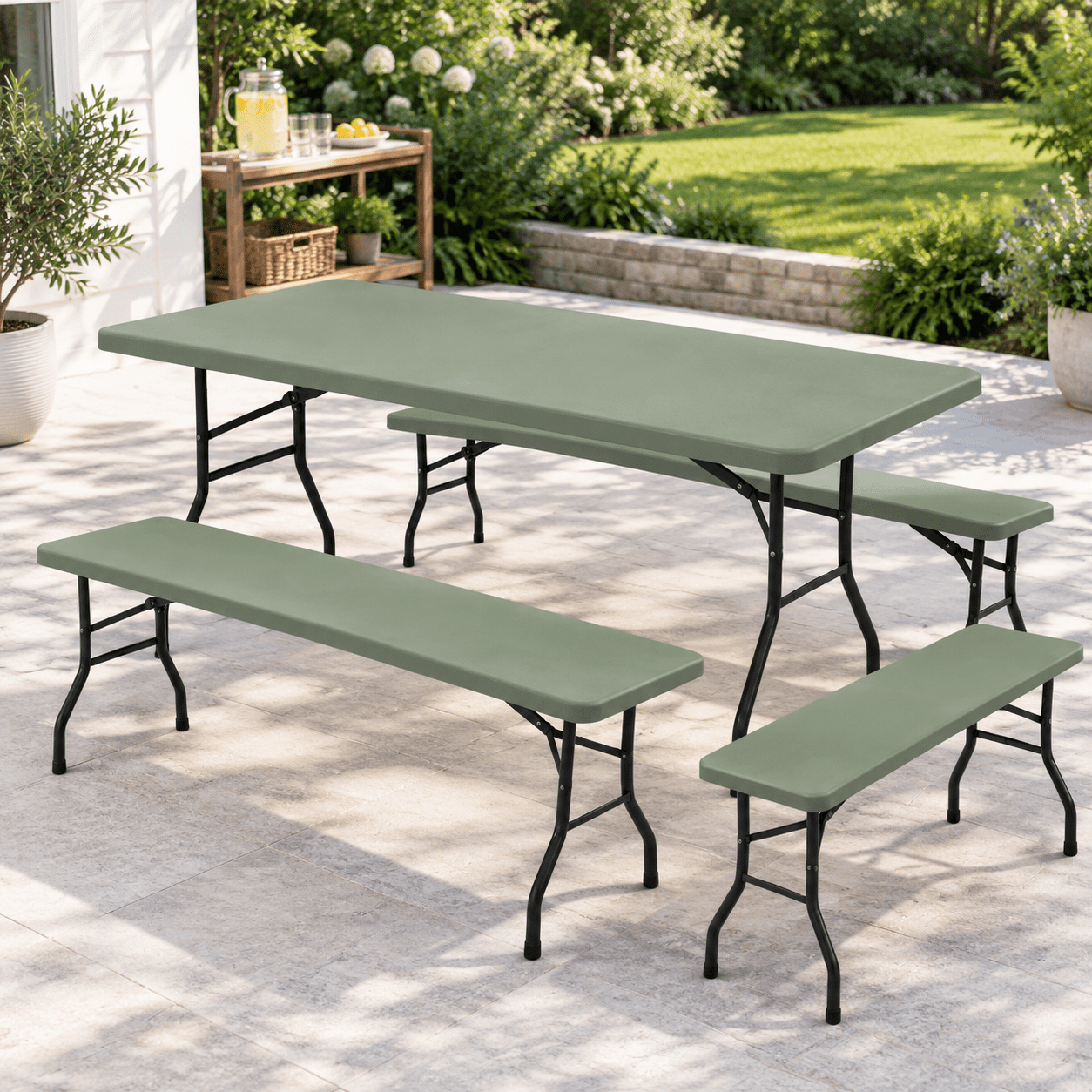 Fitted Tablecloth For 8 Foot Rectangle Tables-outdoor Picnic Table ...
