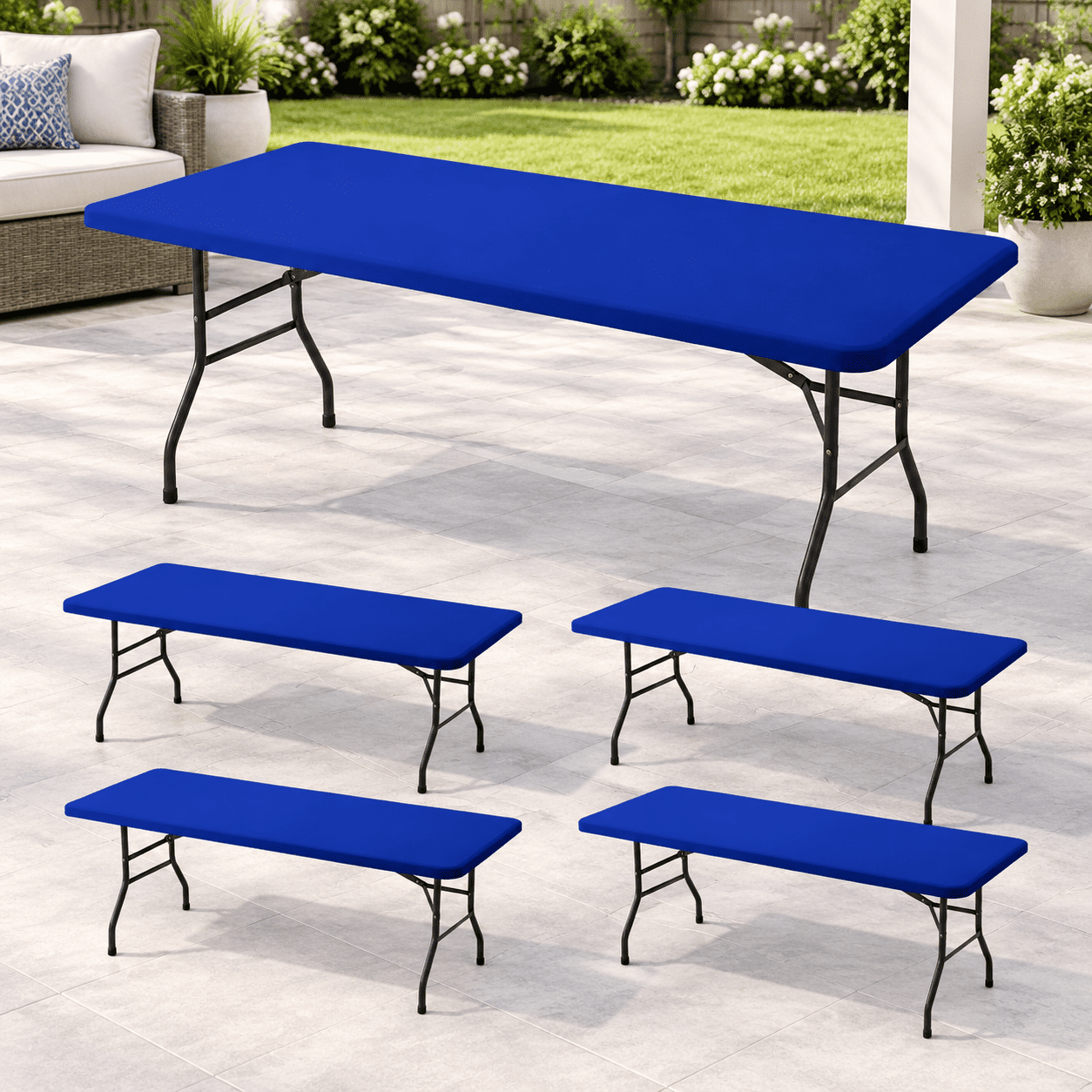 Fitted Tablecloth For 8 Foot Rectangle Tables-outdoor Picnic Table ...