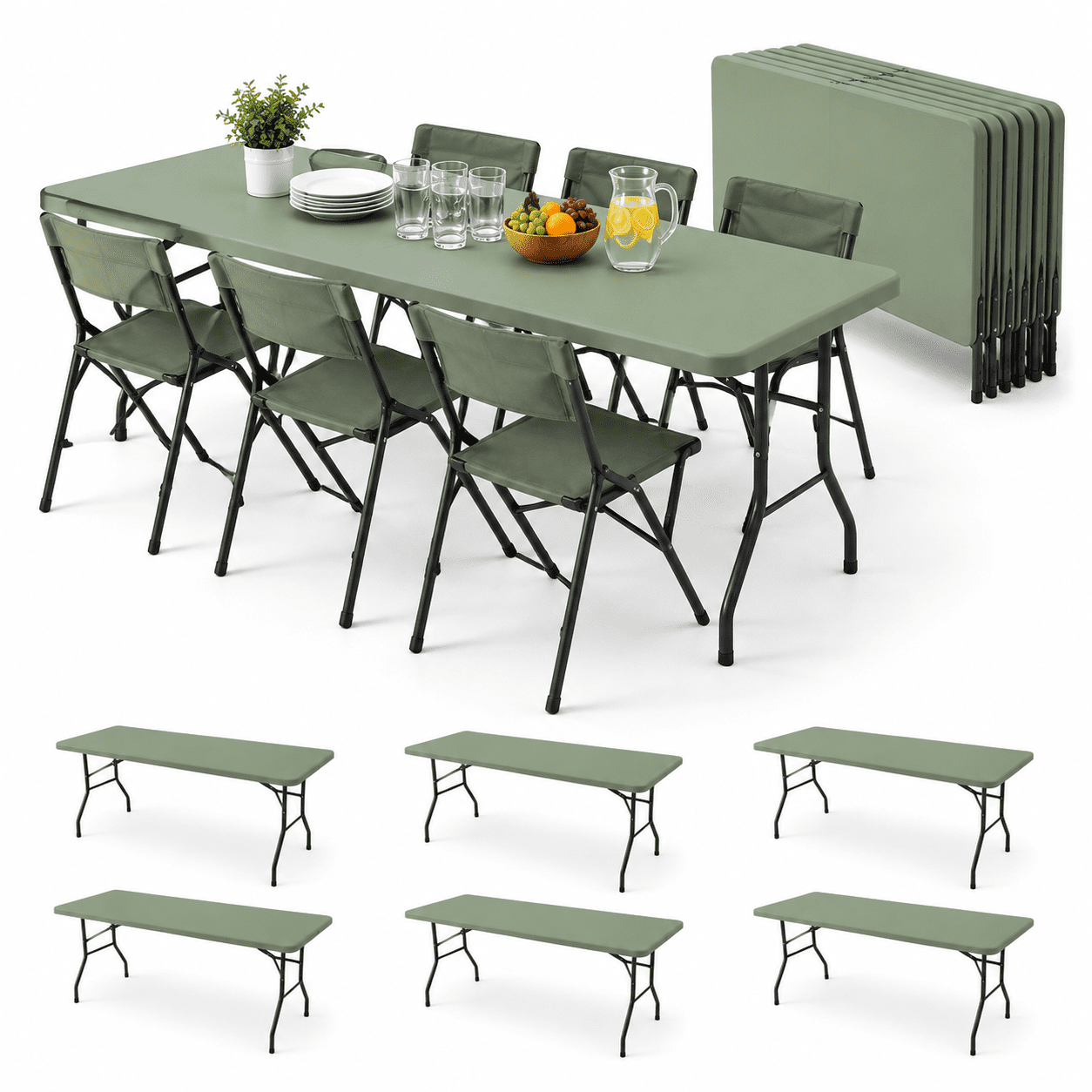 Fitted Tablecloth For 8 Foot Rectangle Tables-outdoor Picnic Table ...