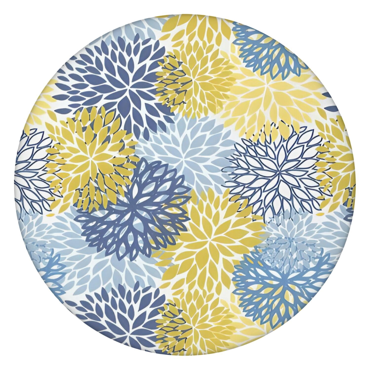 Fitted Tablecloth Retro Style Floral Artistic Natural Aesthetic Elastic ...